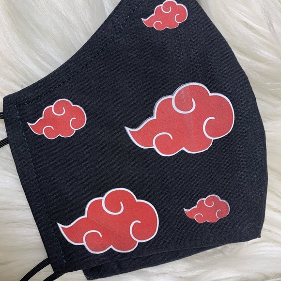 Hand Crafted | Accessories | Naruto Face Mask Reversible Triple Layered ...